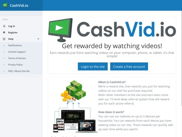 CashVid - Other paid sites - Online Money World