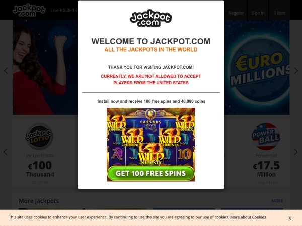 Jackpot.com - Paying lotteries - Gambling - Online Money World
